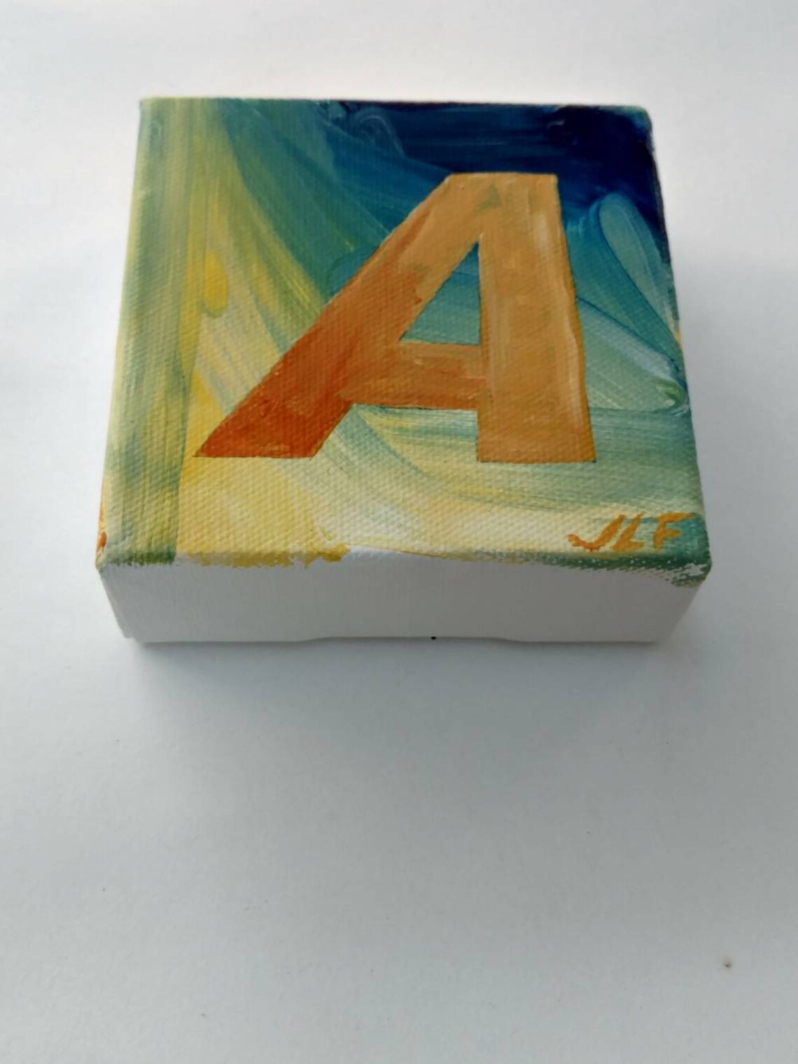 The Letter A an Original Acrylic Painting on Canvas by JLF. - Etsy