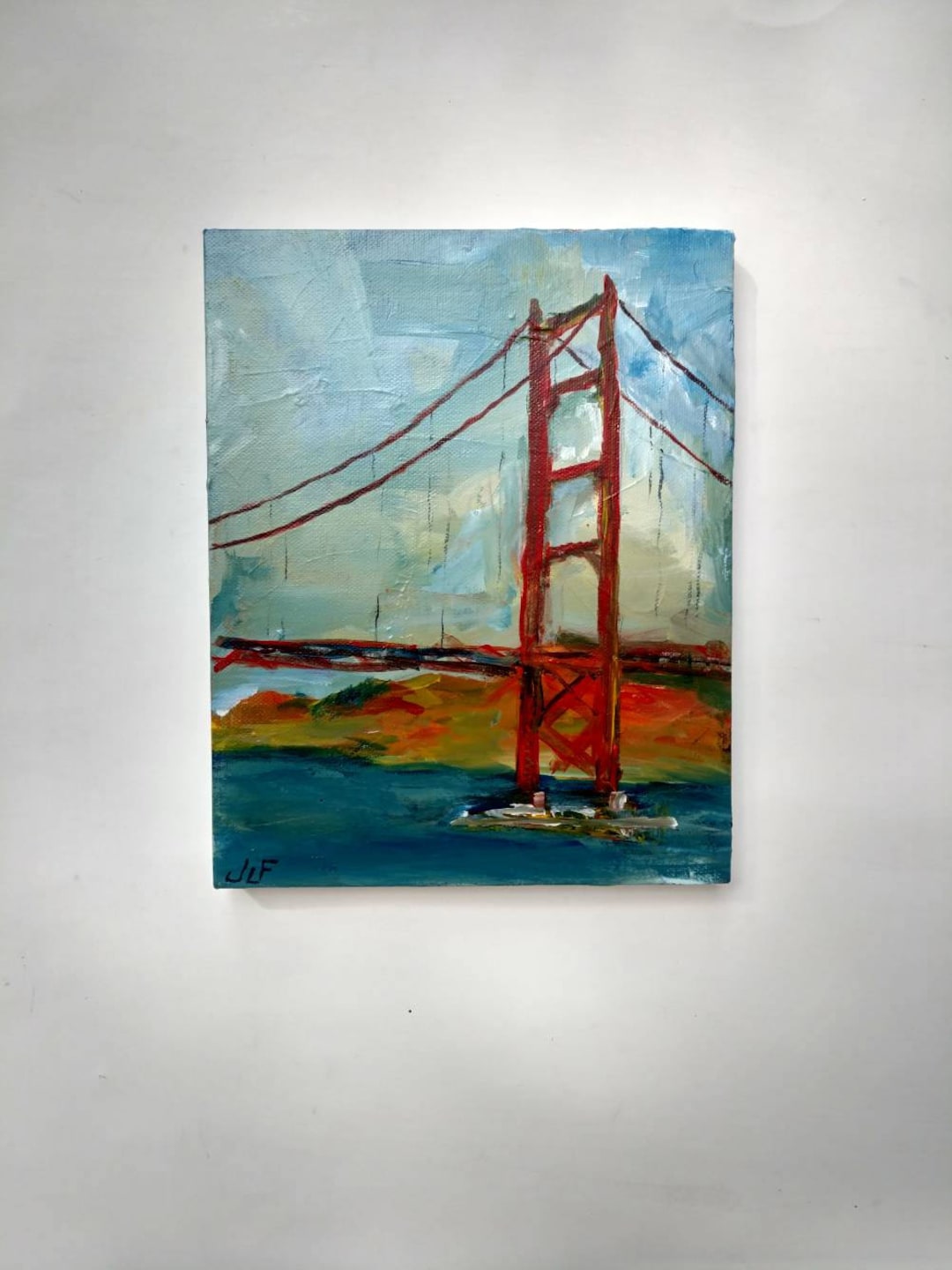 This is "golden Gate Bridge-1" an Original Acrylic Painting on Canvas ...