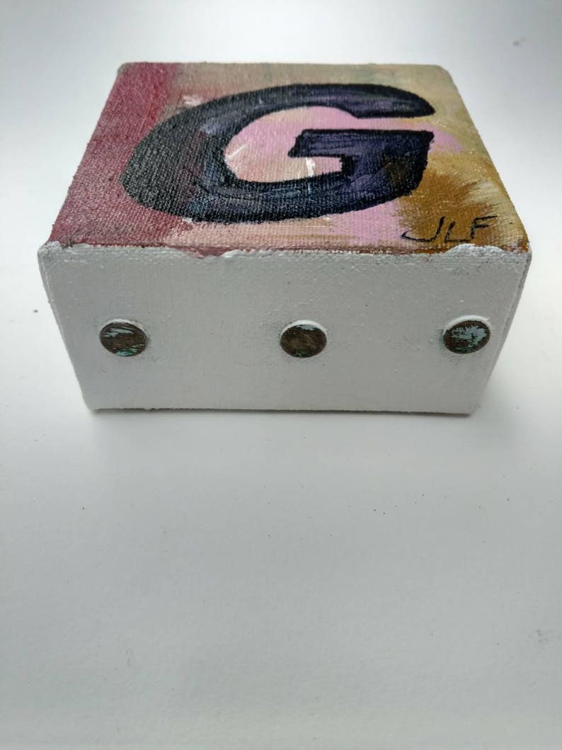 The Letter 'G' an Original Acrylic Painting on Canvas - Etsy