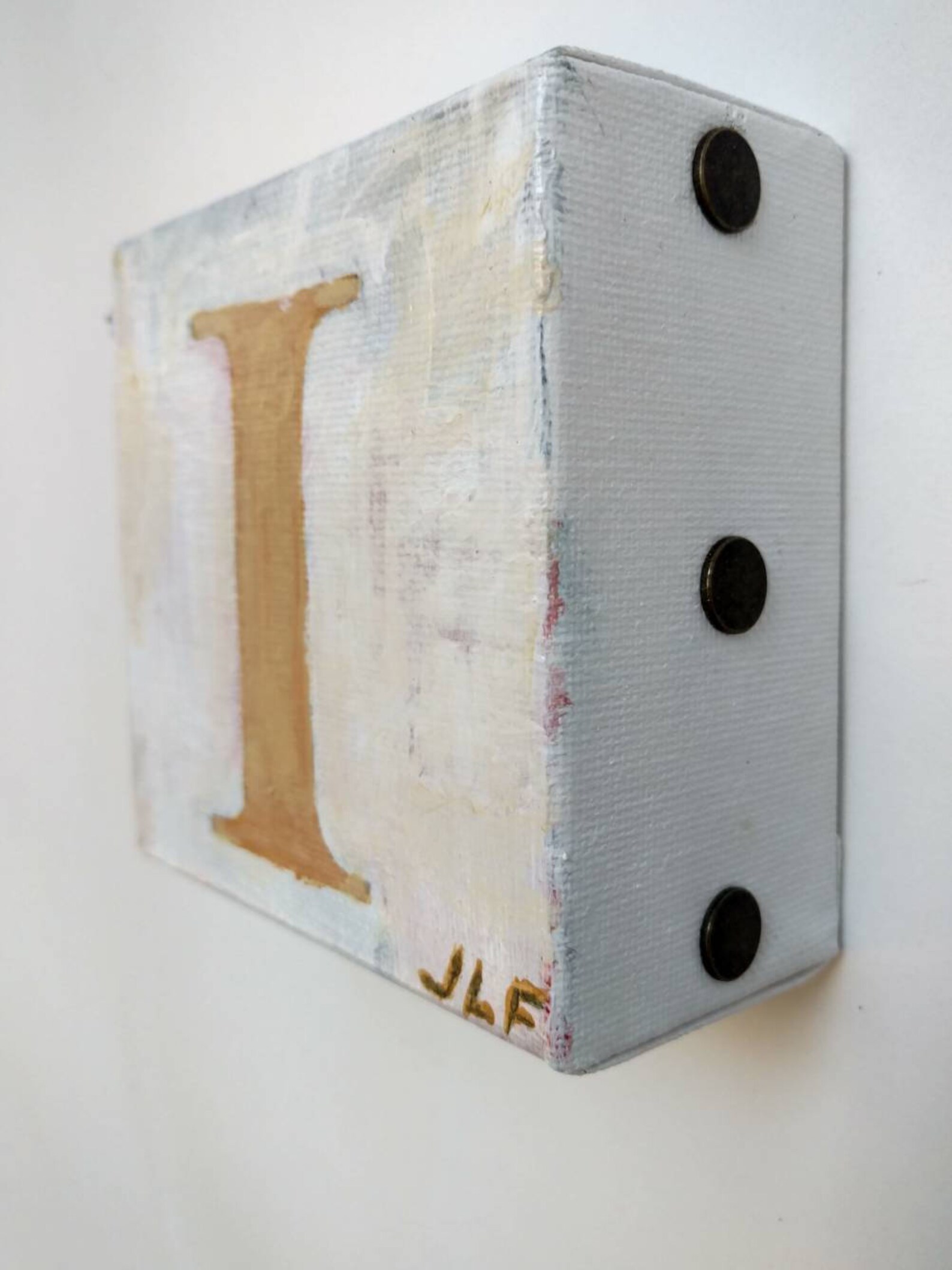 This is the Letter 'I' an Original Acrylic Painting on Canvas by JLF ...