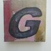 The Letter 'G' an Original Acrylic Painting on Canvas by JLF. - Etsy