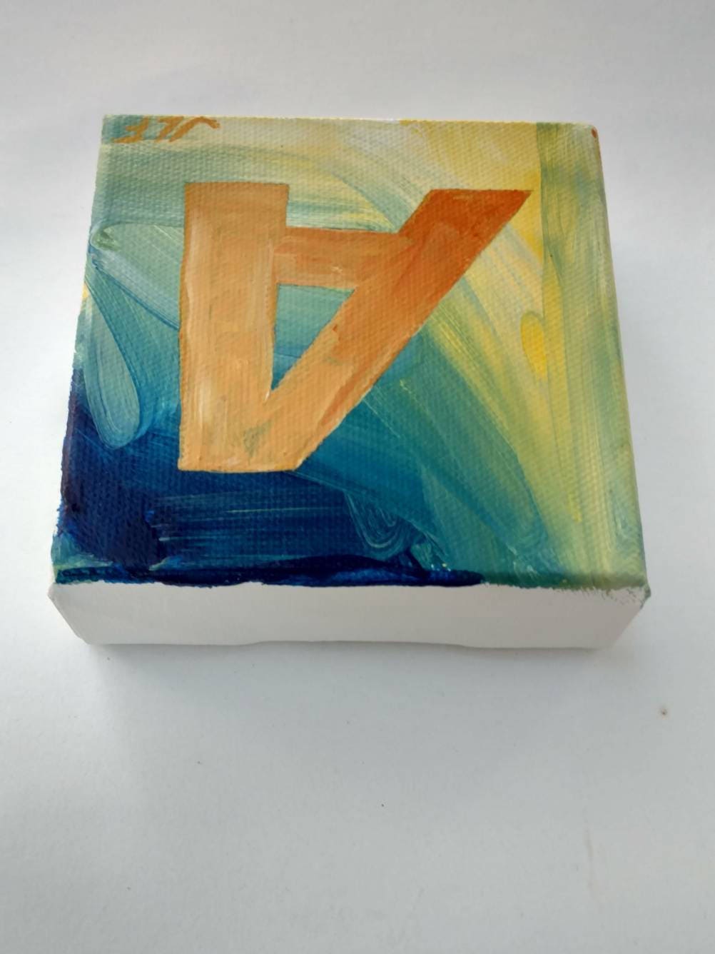 The Letter A an Original Acrylic Painting on Canvas by JLF. - Etsy