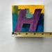 The Letter H an Original Acrylic Painting on Canvas by JLF. - Etsy
