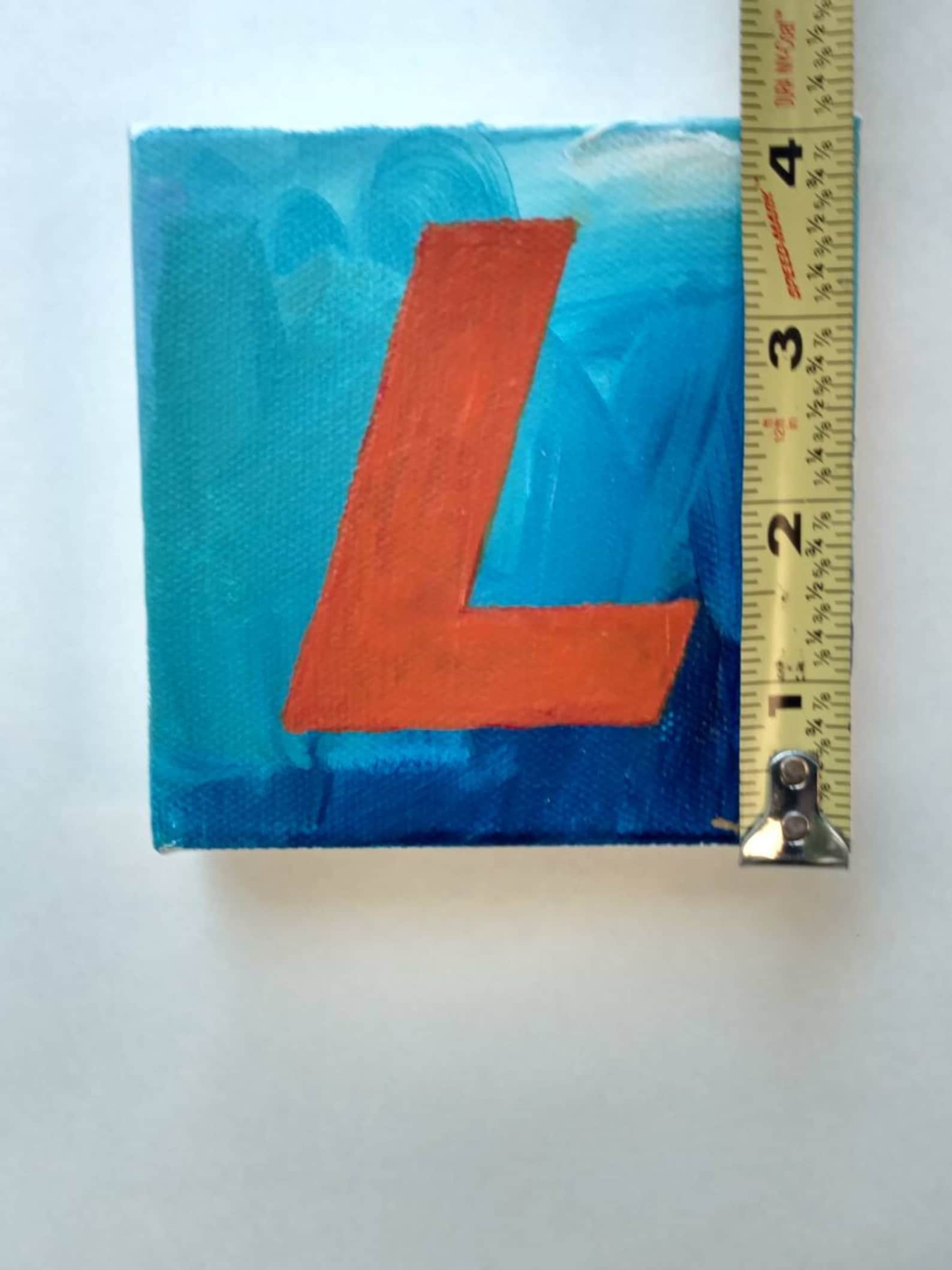 The letter L an original acrylic painting on canvas by JLF. - Etsy.de