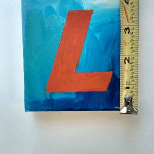 The Letter L an Original Acrylic Painting on Canvas by JLF. - Etsy
