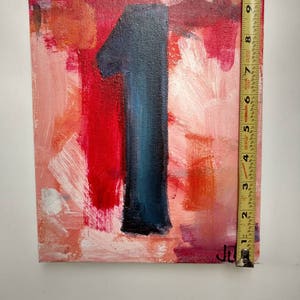 Number 1 (one) Acrylic Painting by JLF - Etsy