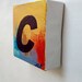 The Letter C an Original Acrylic Painting on Canvas by JLF. - Etsy