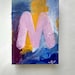 The Letter M an Original Acrylic Painting on Canvas by JLF. - Etsy