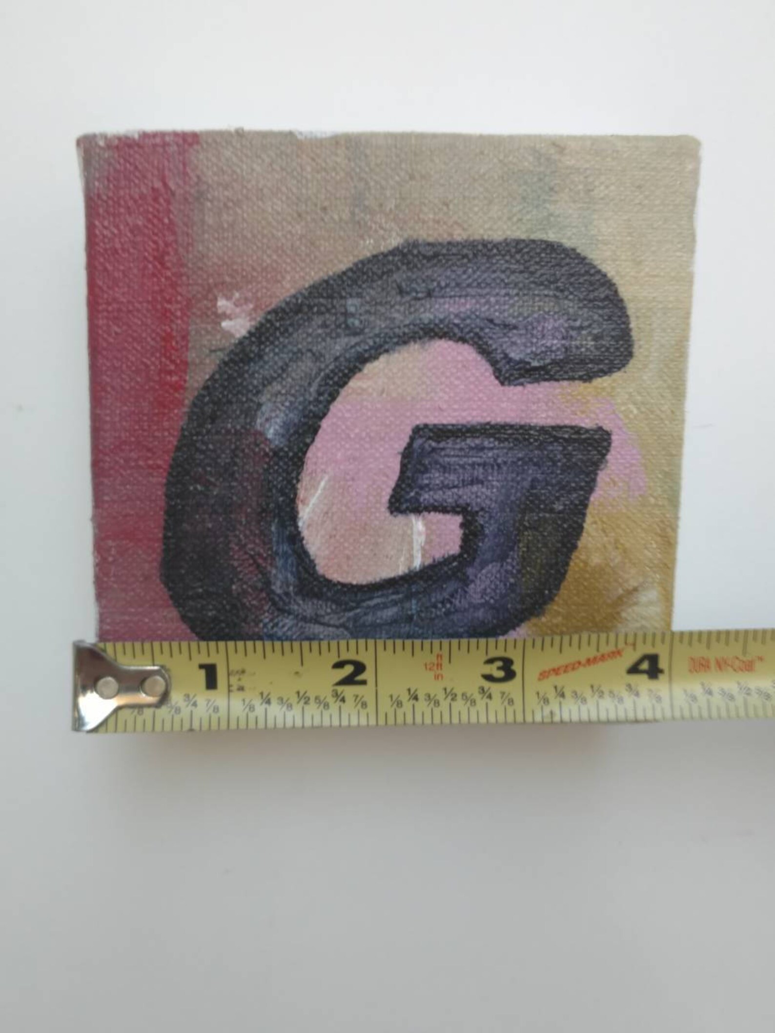 The Letter 'G' an Original Acrylic Painting on Canvas by JLF. - Etsy