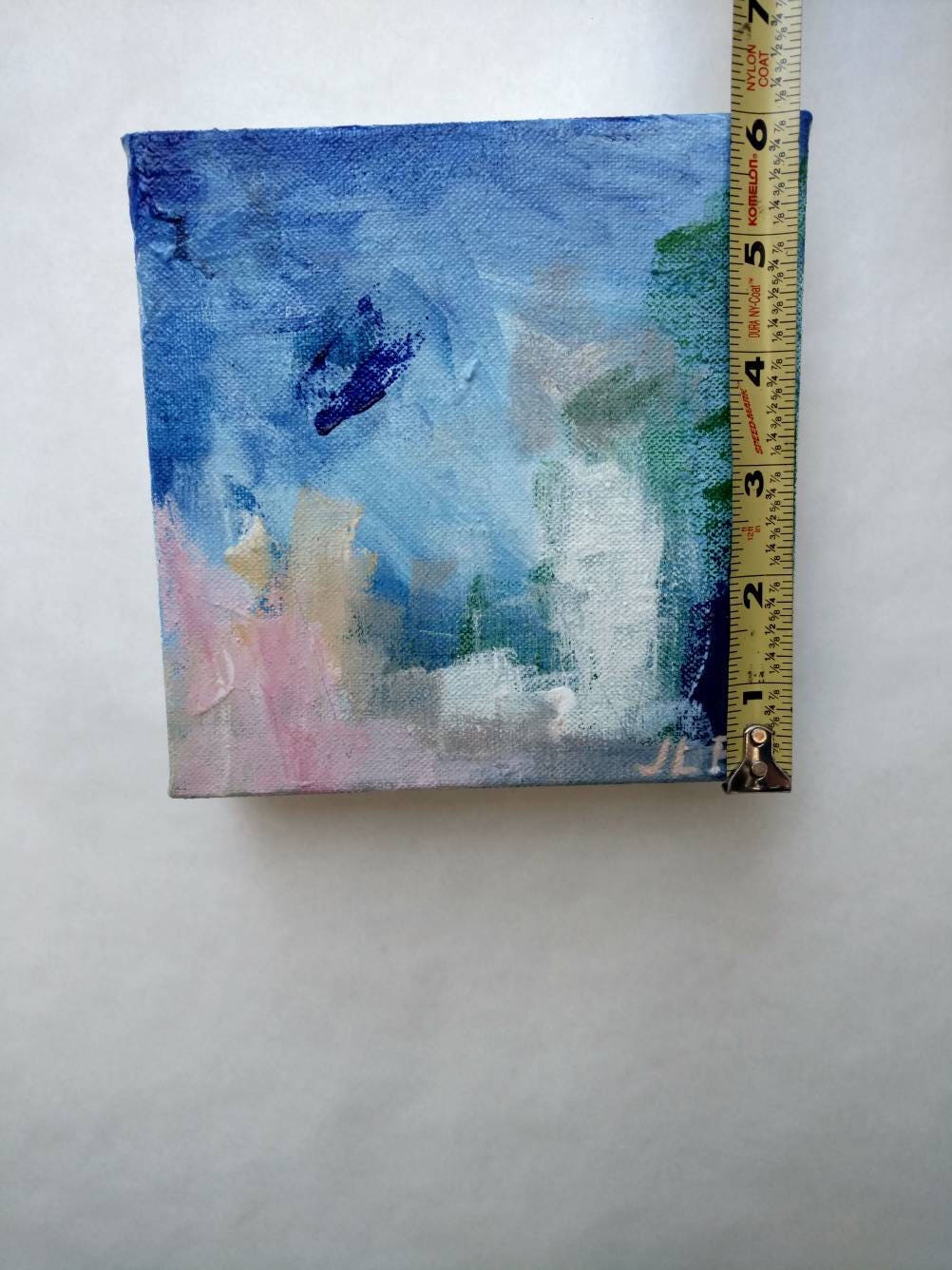 A Small Abstract Acrylic Painting on Canvas by JLF. - Etsy