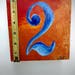 The Number 2 (two). an Original Acrylic Painting on Canvas by JLF. - Etsy