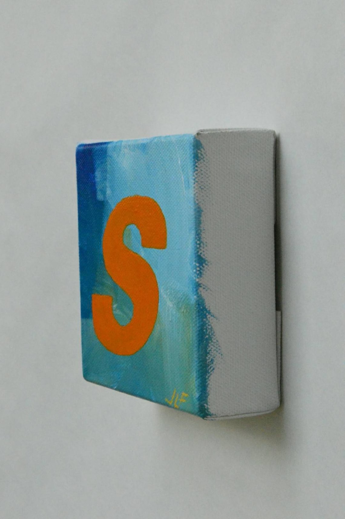The Letter S an Original Acrylic Painting on Canvas by JLF. - Etsy
