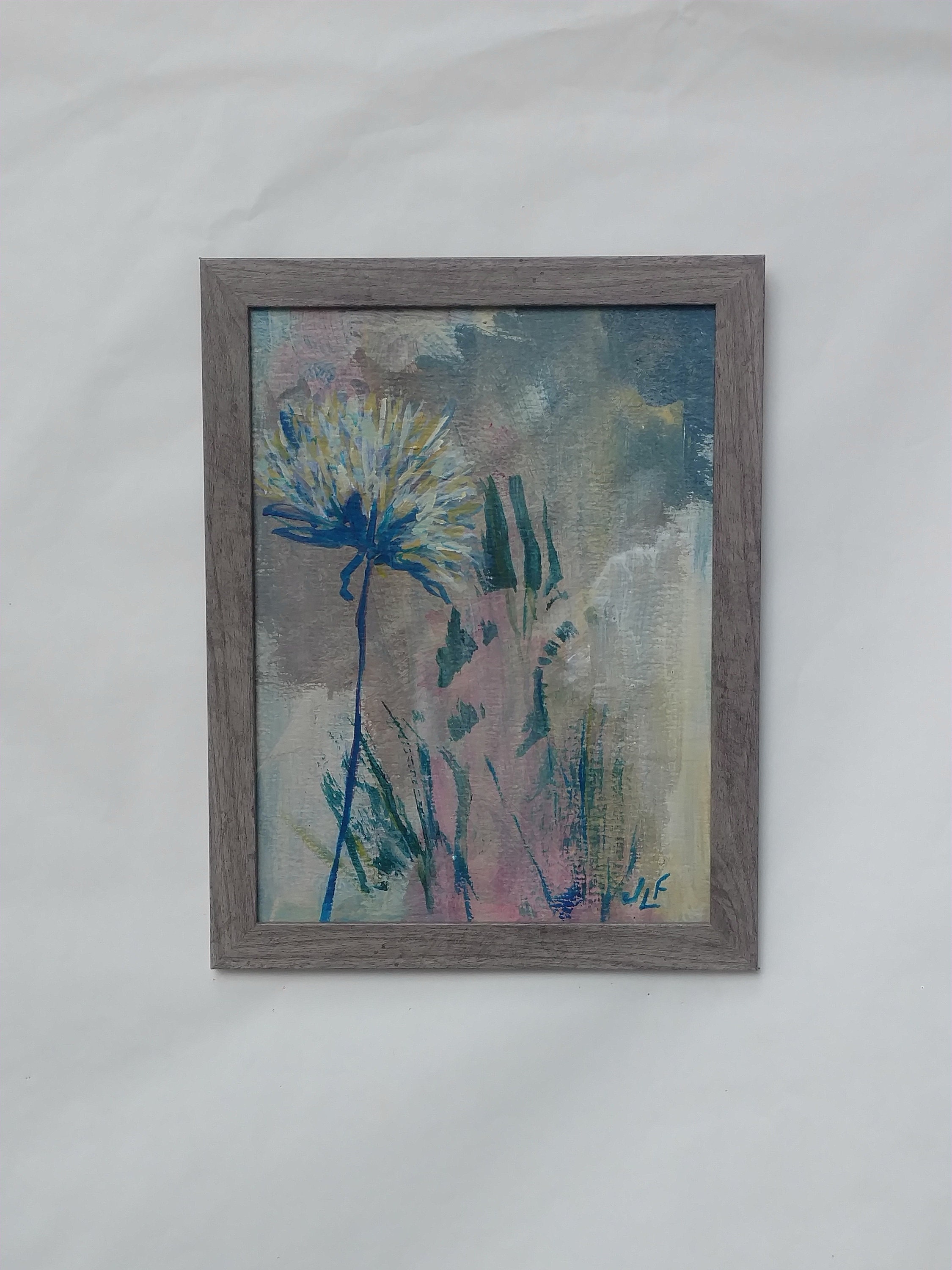 This is "thistle Plant #1 " an Original Acrylic Painting on Water Color ...