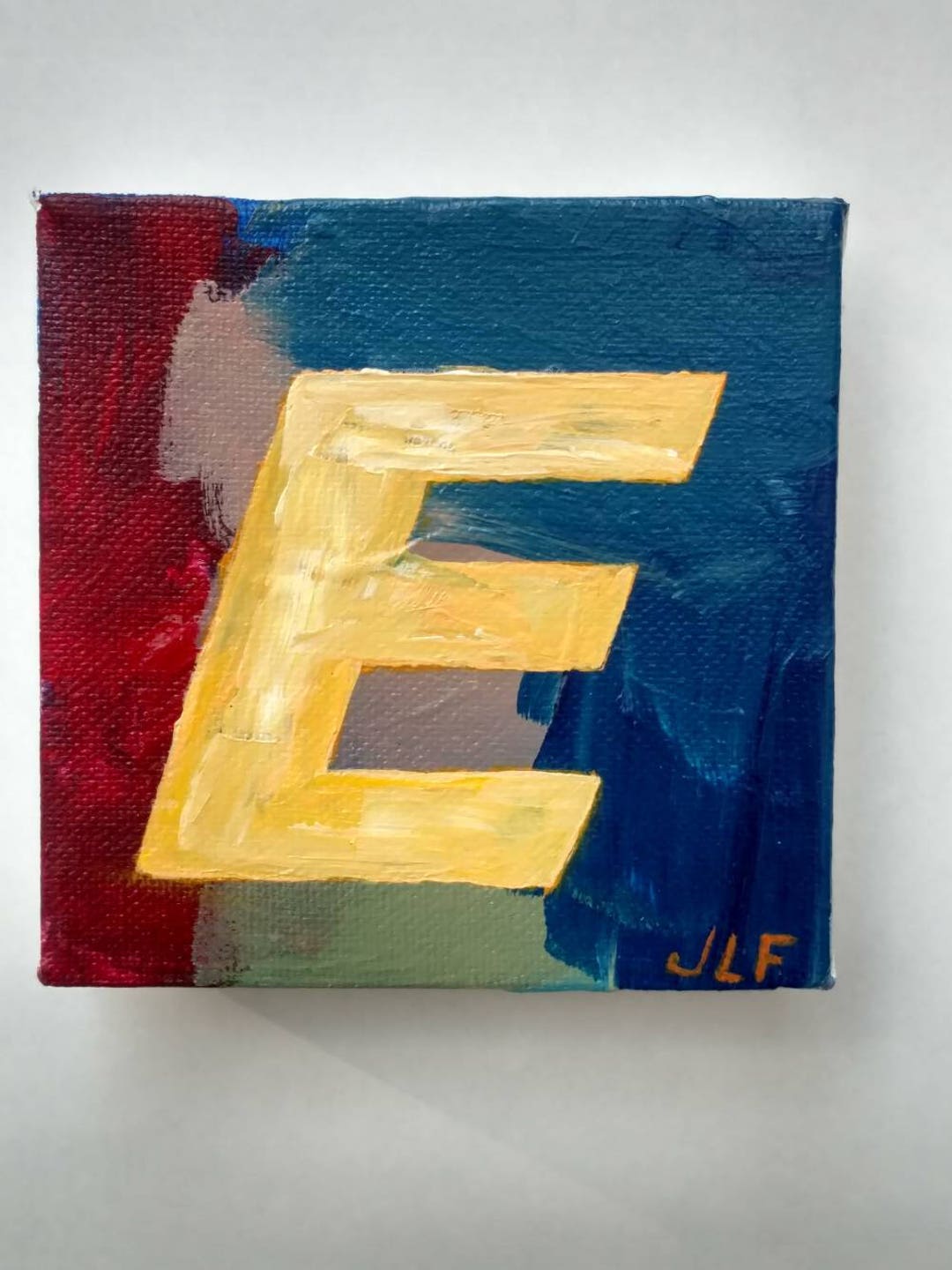 This is "e-2" an Original Acrylic Painting on Canvas of the Letter E by ...