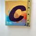 The Letter C an Original Acrylic Painting on Canvas by JLF. - Etsy