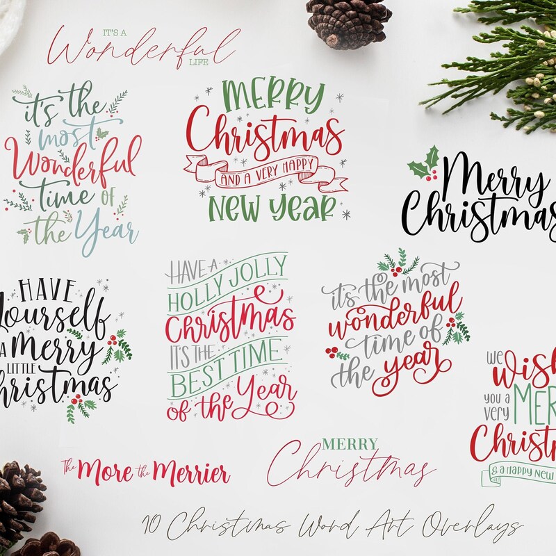 Christmas Overlay - Etsy