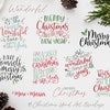 Christmas Overlays Holiday Word Art Overlays for Photographers ...