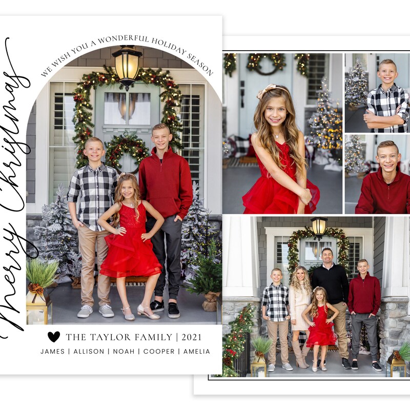 Back of Christmas Card - Etsy