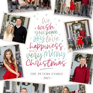 Christmas Card Template | Christmas Cards Template | 2023 Collage ...