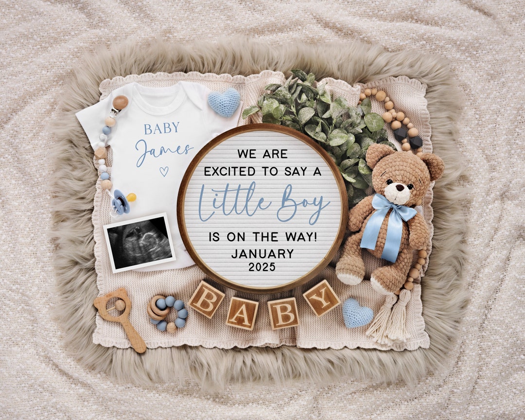 It's a Boy Digital Pregnancy Announcement | Baby Boy Announcement ...