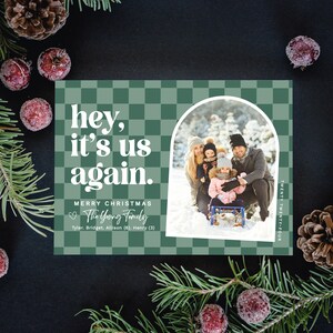 Funny 2024 Christmas Photo Card Template: Modern Holiday Year in Review ...