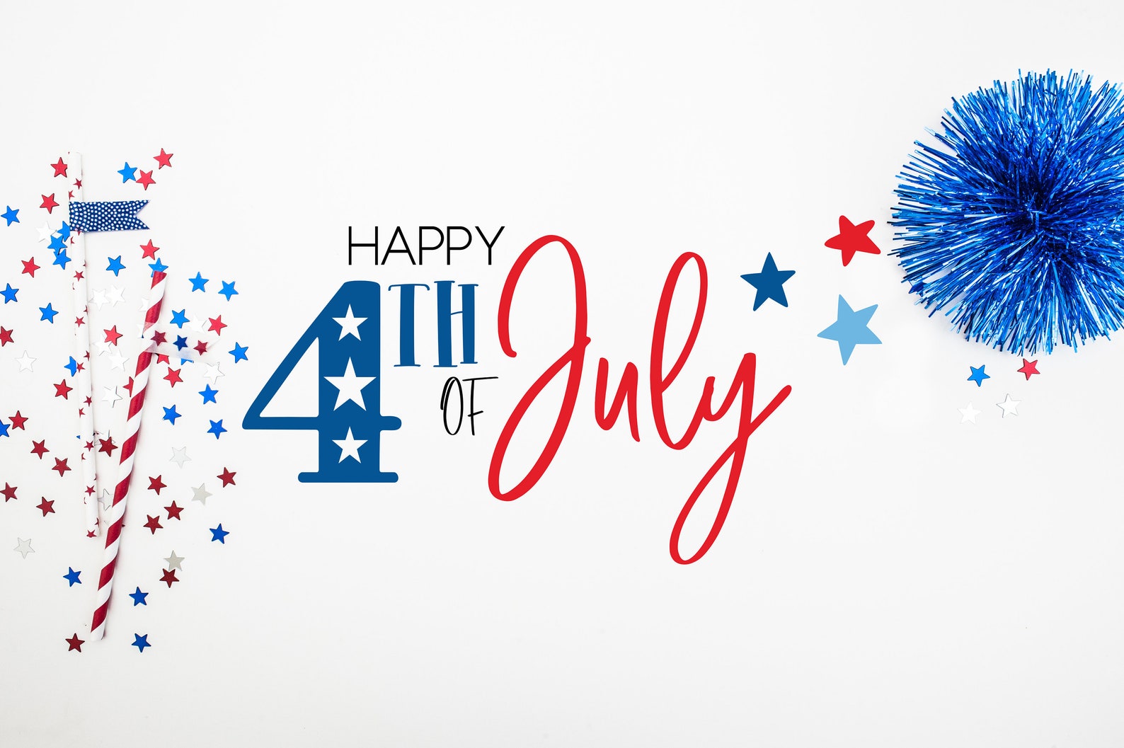 4th of July Overlays Fourth of July Word Art Overlays for - Etsy
