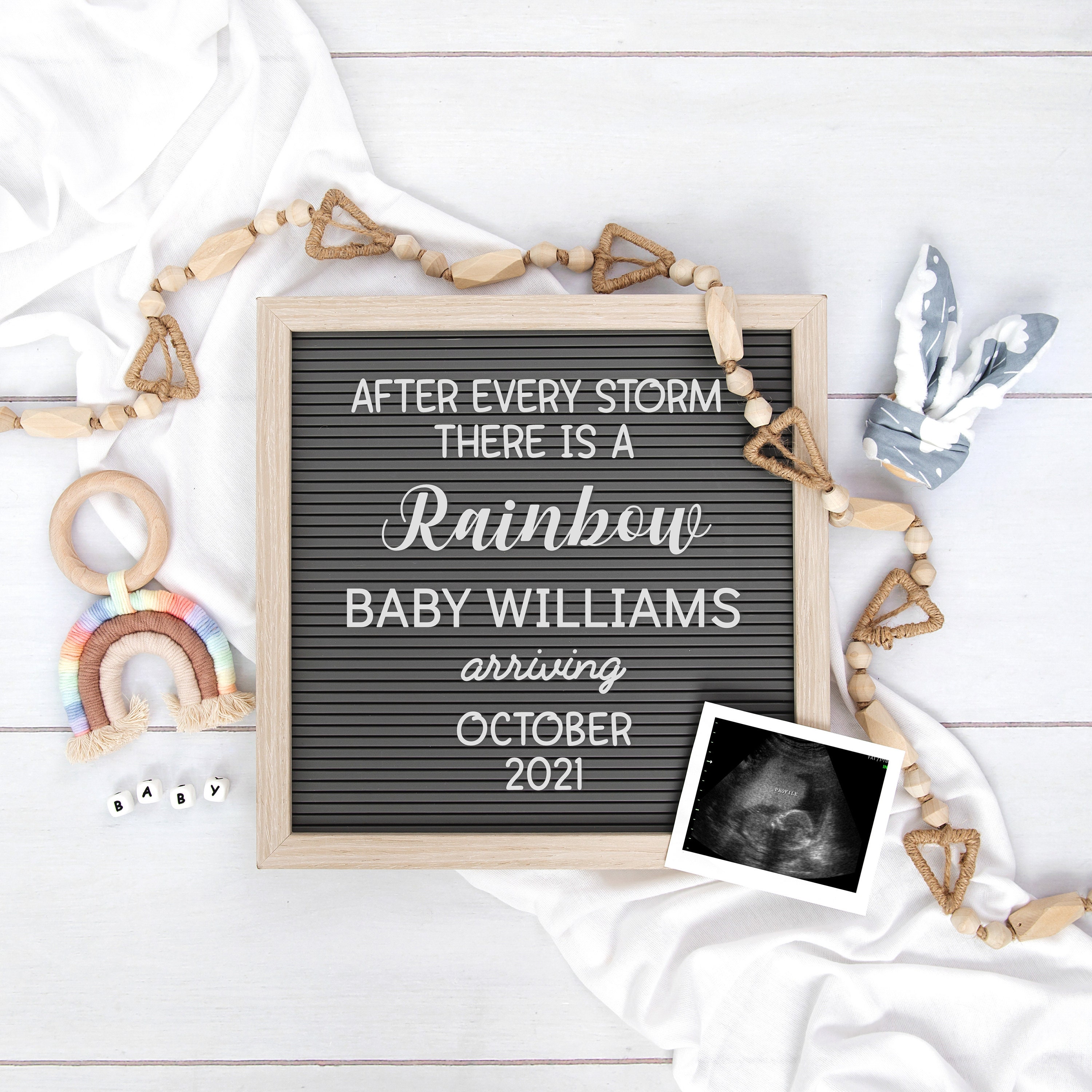 Digital Pregnancy Announcement Gender Neutral Editable Etsy