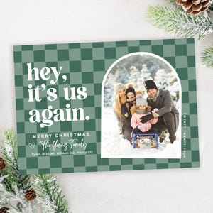 Funny 2024 Christmas Photo Card Template: Modern Holiday Year in Review ...