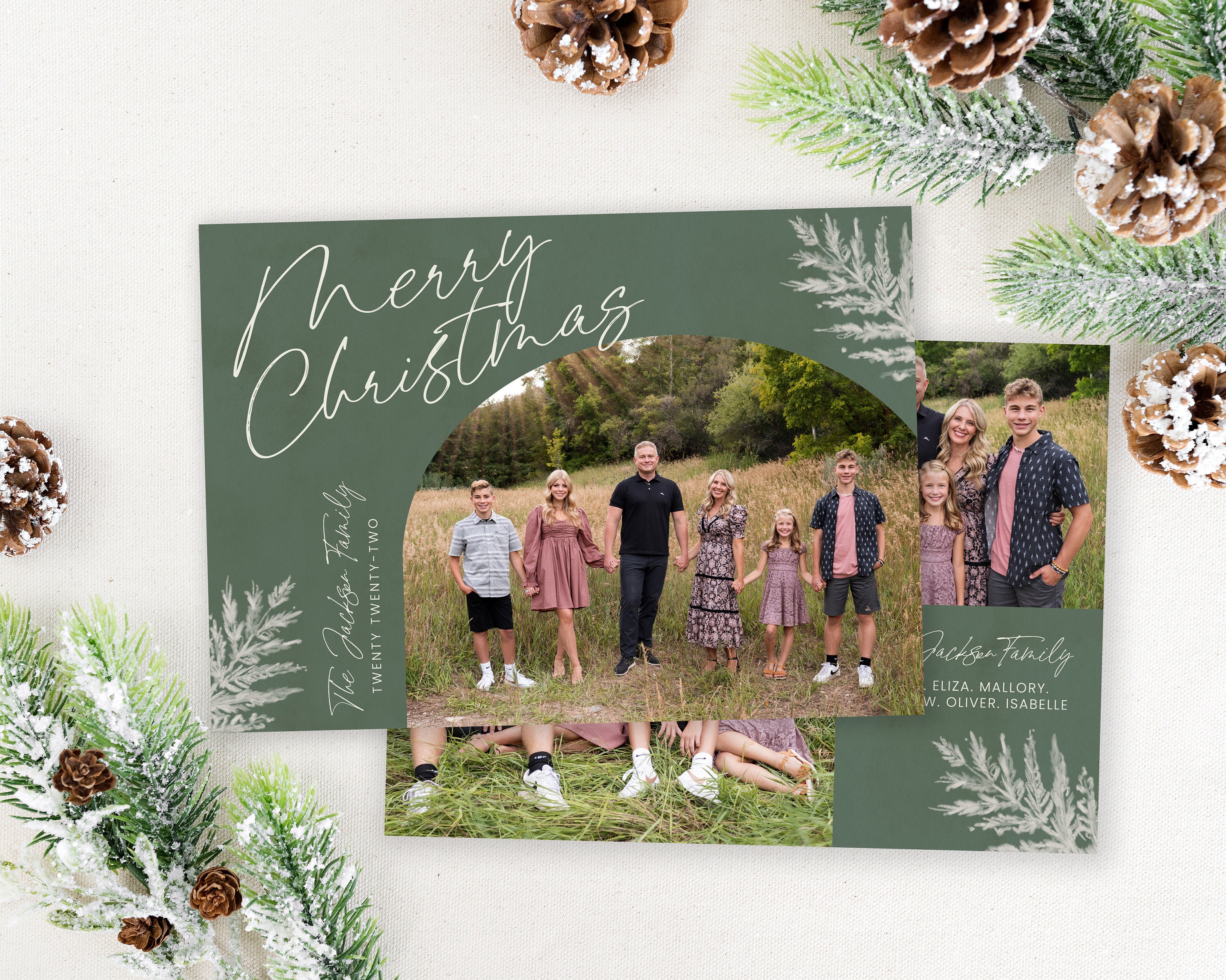 Christmas Card Template Merry Christmas Cards Template Arch Holiday