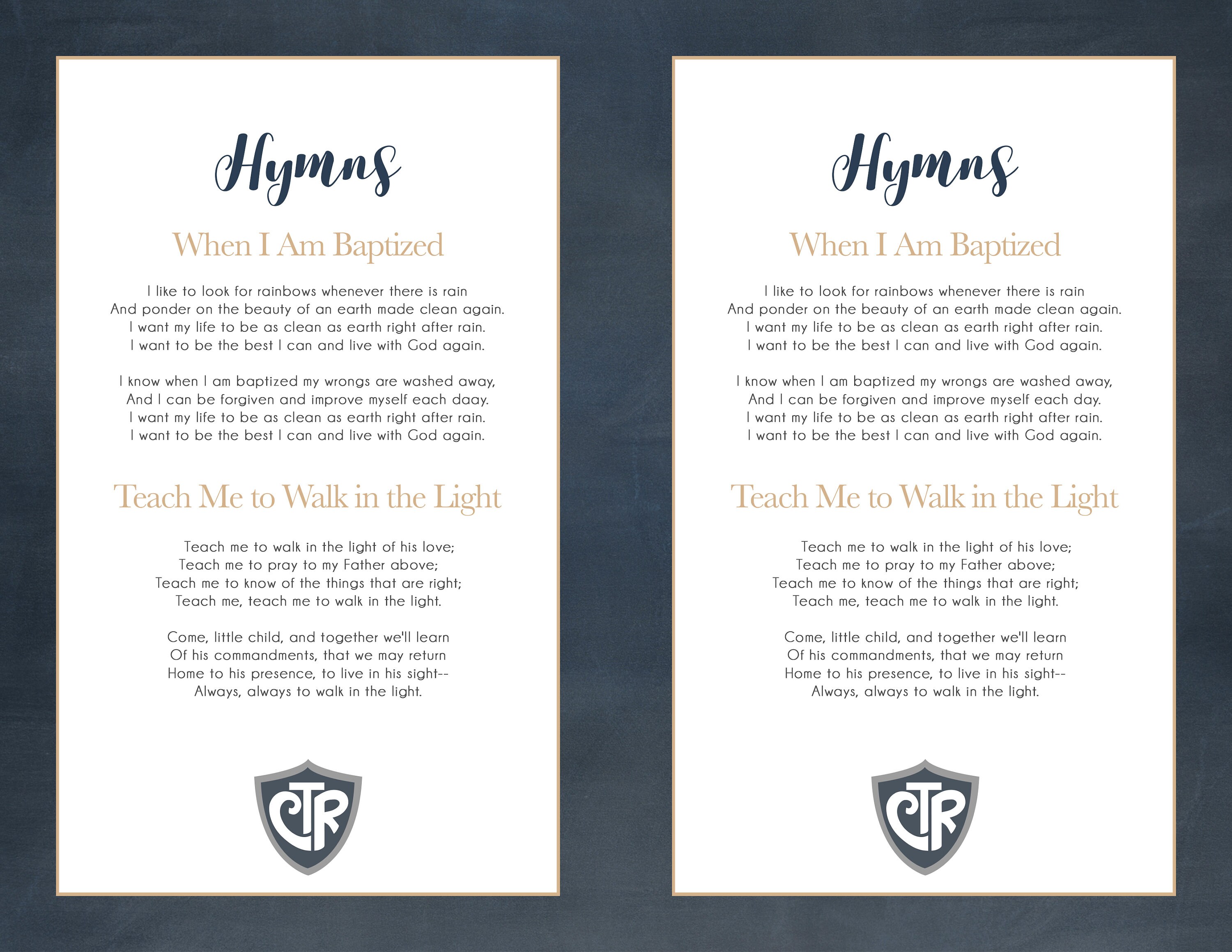 Baptism Program LDS Baptism Program Boy LDS Baptism Program 
