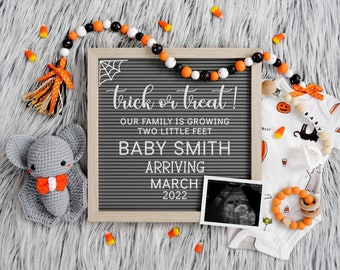 October Baby Announcement - Etsy