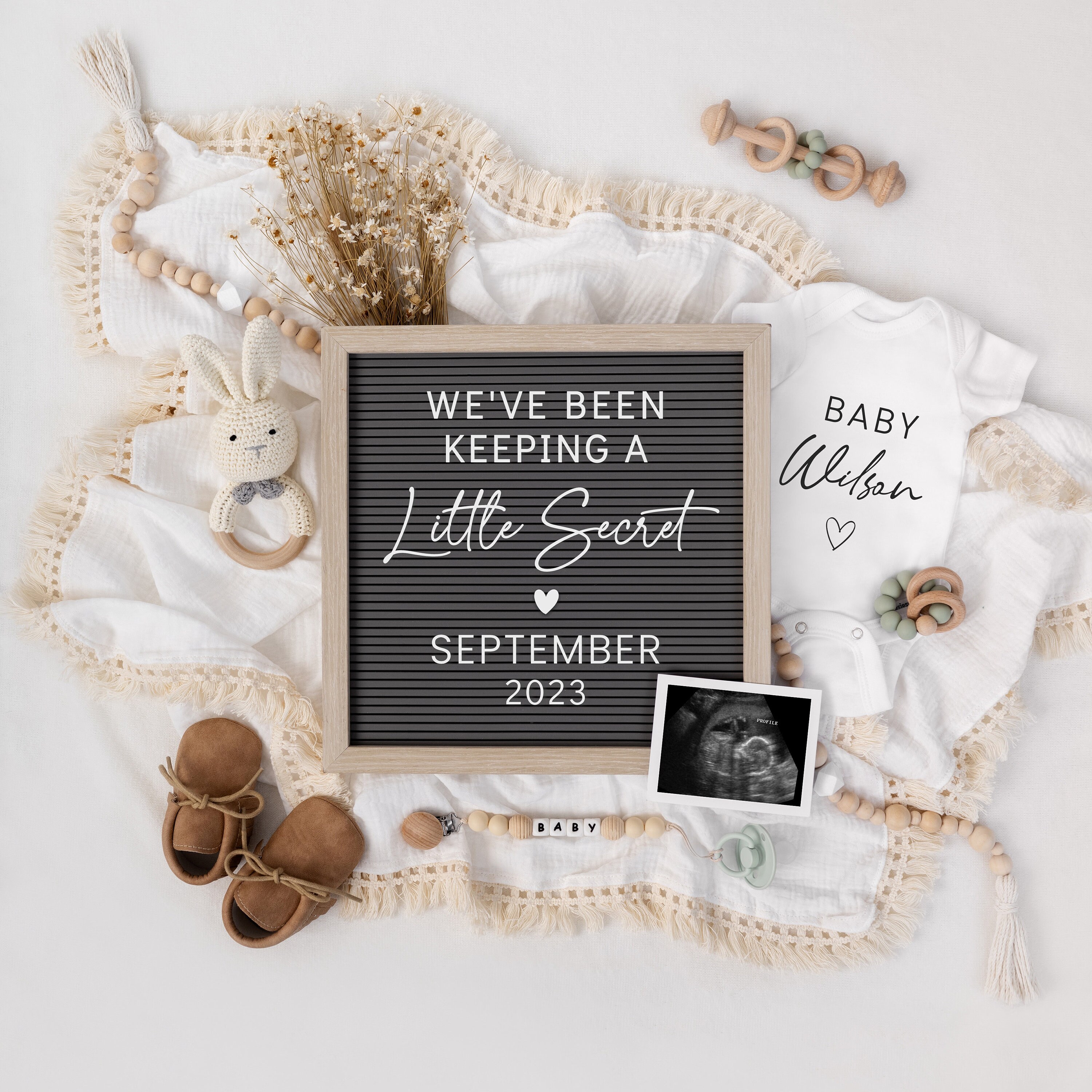 Customizable Letterboard Pregnancy Announcement Sonogram Reveal Customizable Letterboard Pregnancy Announcement Sonogram Reveal