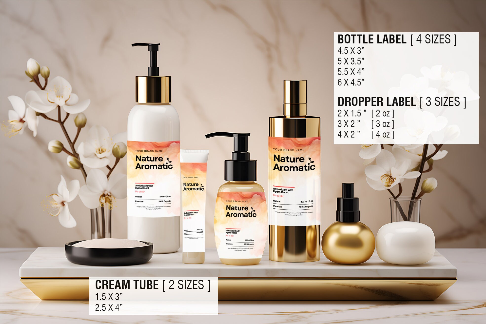 Editable Body Product Labels, DIY Cosmetic Labels, Editable Bundle ...