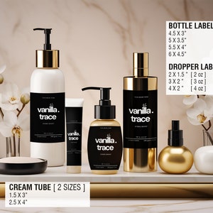 Editable Body Product Labels, DIY Cosmetic Labels, Editable Bundle ...