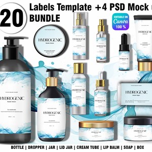 Editable Body Product Labels, DIY Cosmetic Labels, Editable Bundle ...