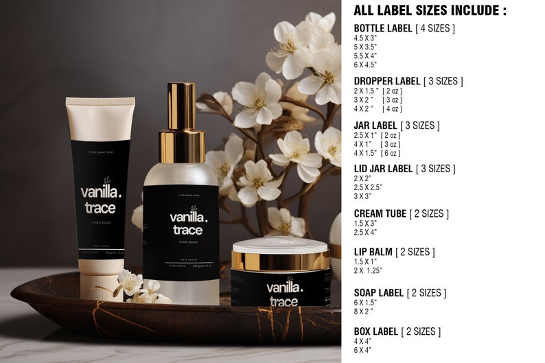 Editable Body Product Labels DIY Cosmetic Labels Editable - Etsy