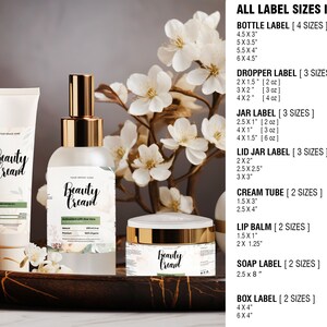 Editable Body Product Labels, DIY Cosmetic Labels, Editable Bundle ...