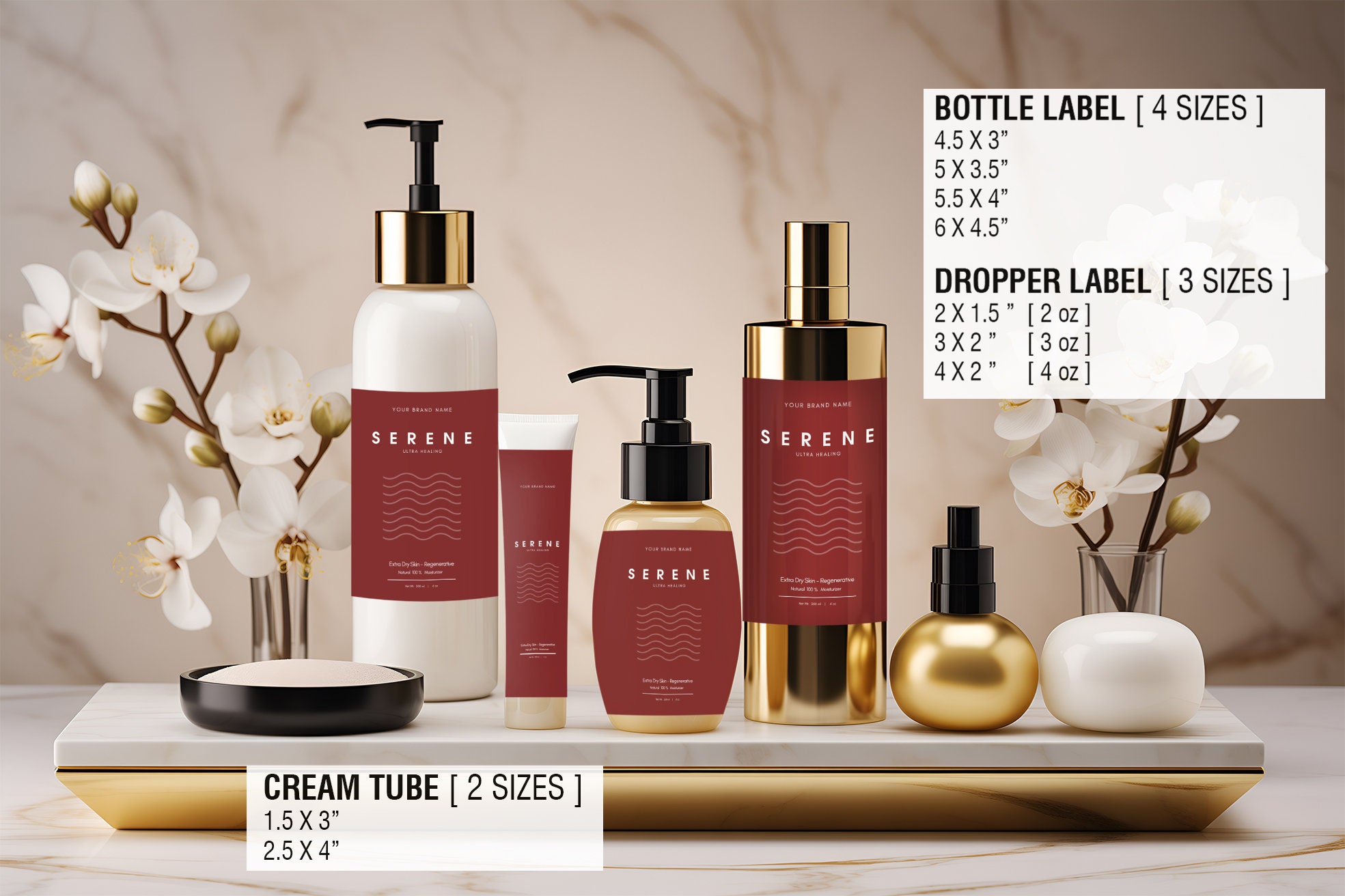 Editable Body Product Labels, DIY Cosmetic Labels, Editable Bundle ...