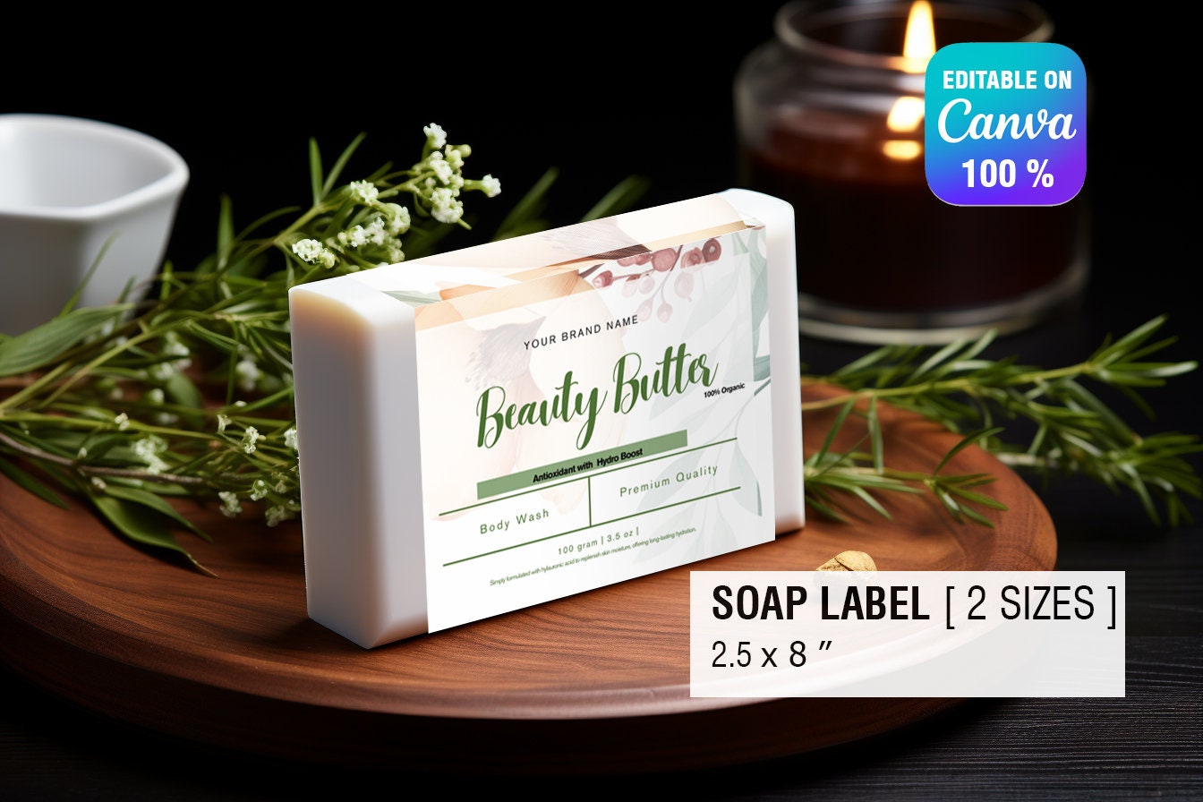 Editable Body Product Labels, DIY Cosmetic Labels, Editable Bundle ...