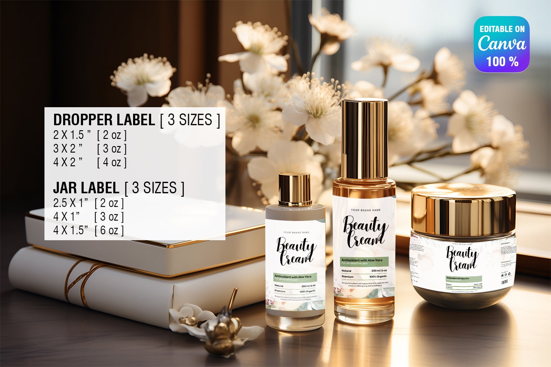 Editable Body Product Labels, DIY Cosmetic Labels, Editable Bundle ...