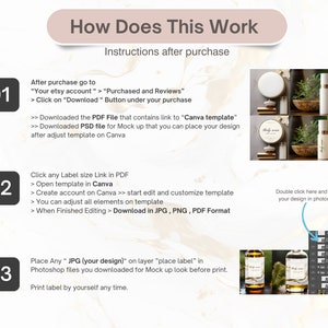 Editable Body Product Labels, DIY Cosmetic Labels, Editable Bundle ...