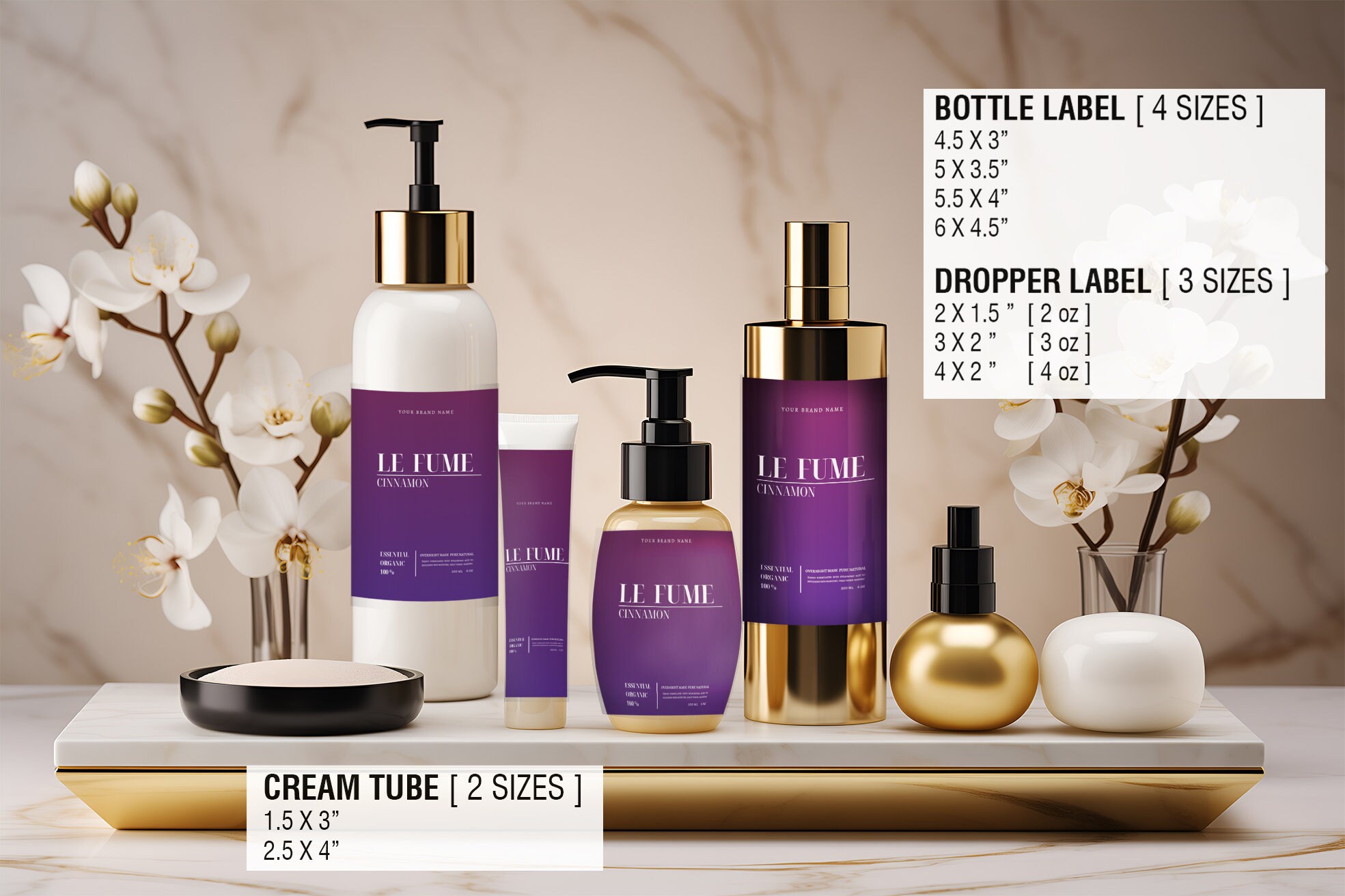 Editable Body Product Labels, DIY Cosmetic Labels, Editable Bundle ...