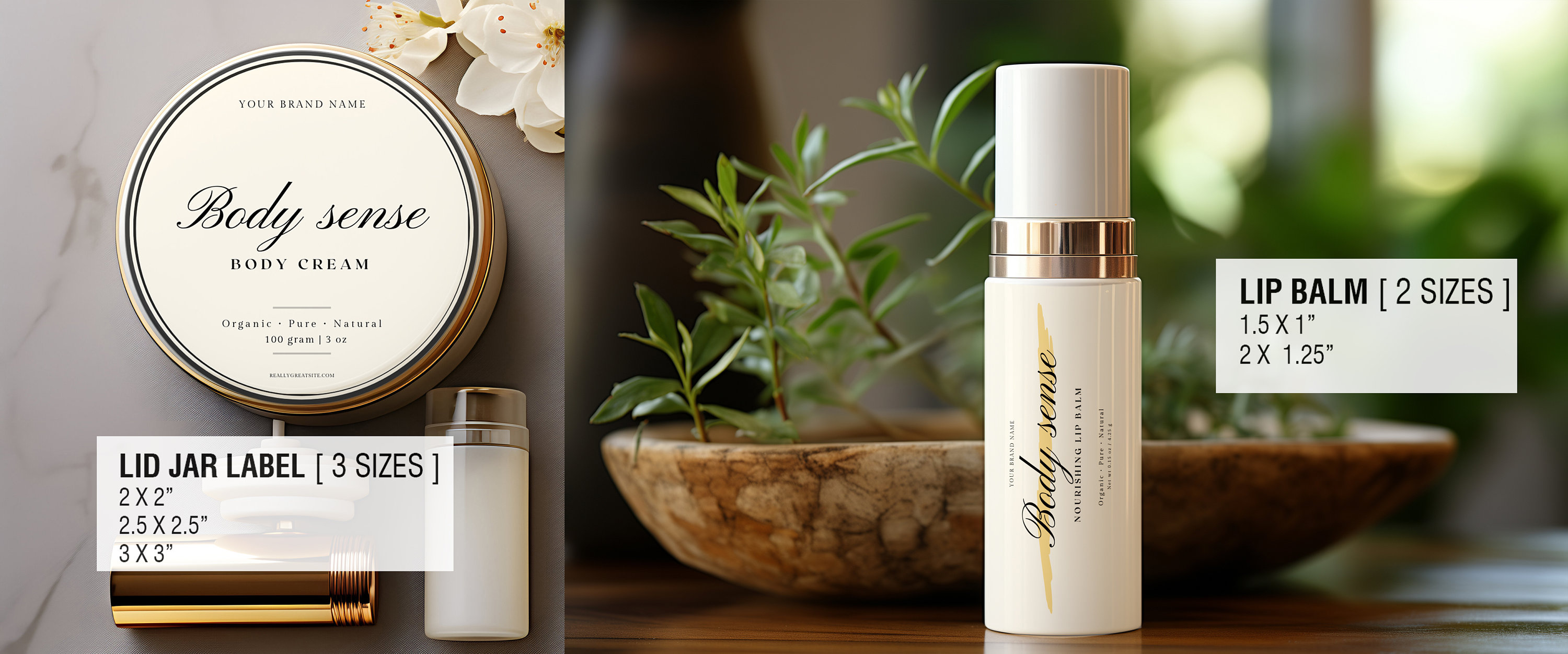 Editable Body Product Labels, DIY Cosmetic Labels, Editable Bundle ...