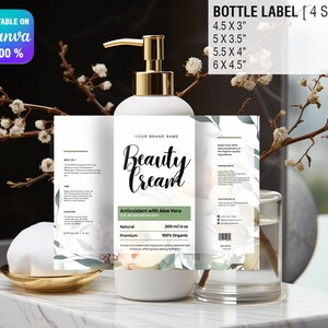 Editable Body Product Labels, DIY Cosmetic Labels, Editable Bundle ...