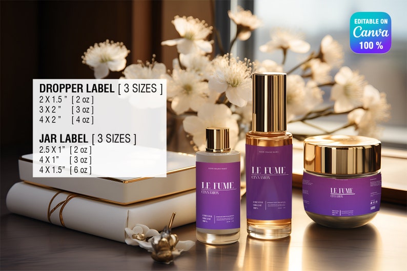 Editable Body Product Labels, DIY Cosmetic Labels, Editable Bundle ...