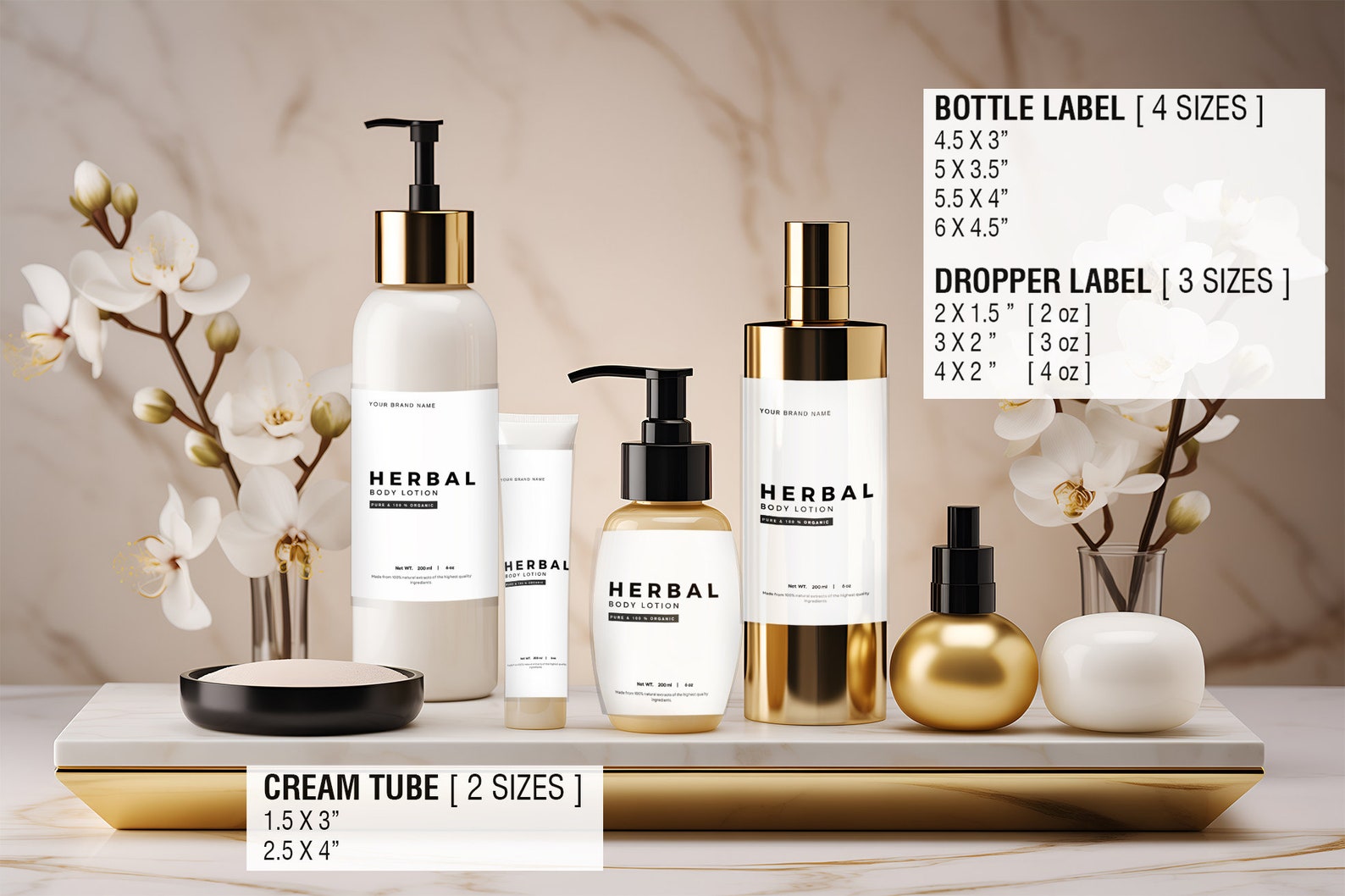 Editable Body Product Labels, DIY Cosmetic Labels, Editable Bundle ...