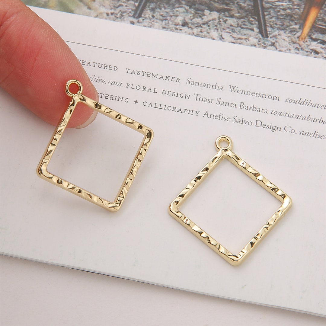 10pcs Alloy Charm,diamond Pendant, Jewelry Making, Diy Material - Etsy