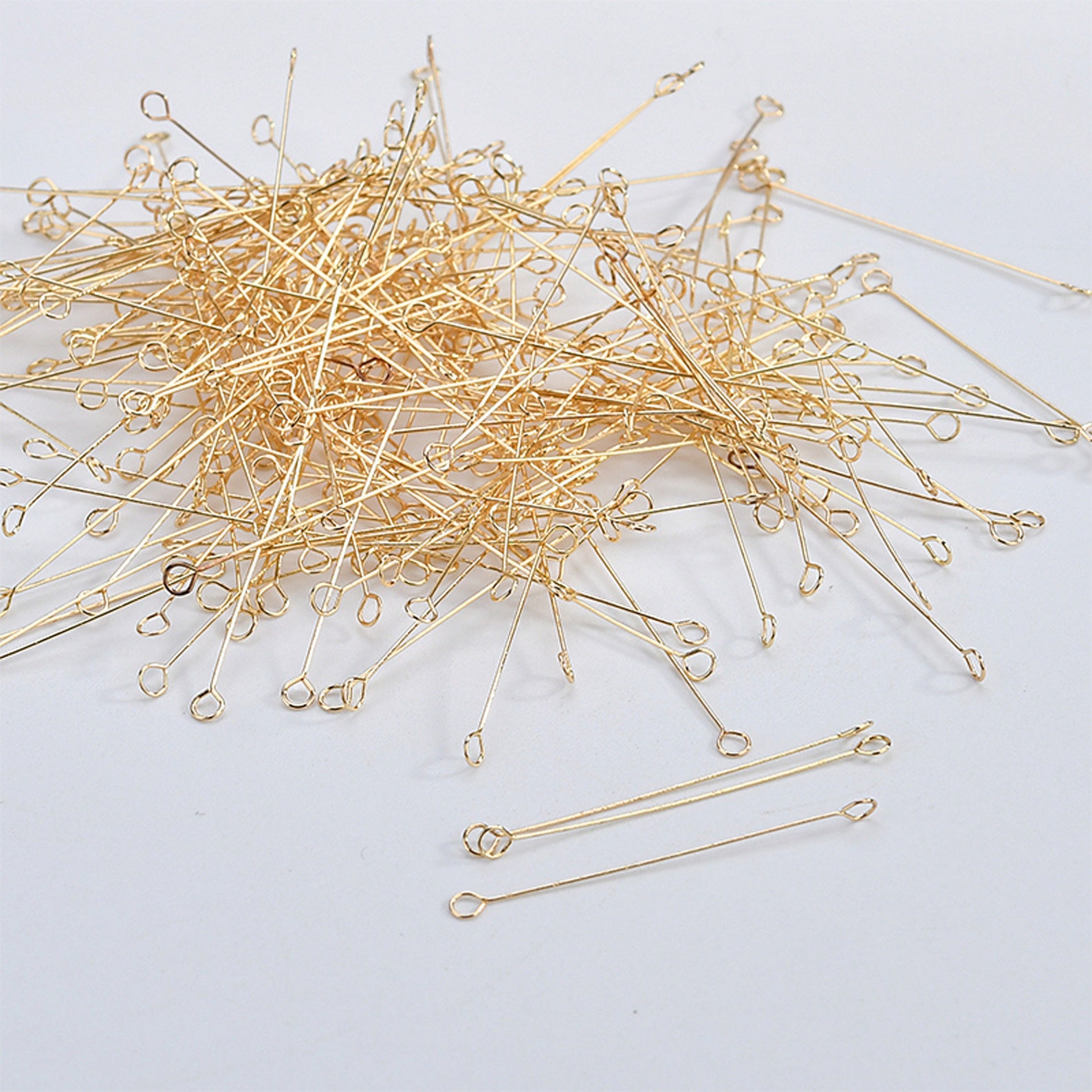 100PCS High Quality 14K Gold Plated Brass - Etsy