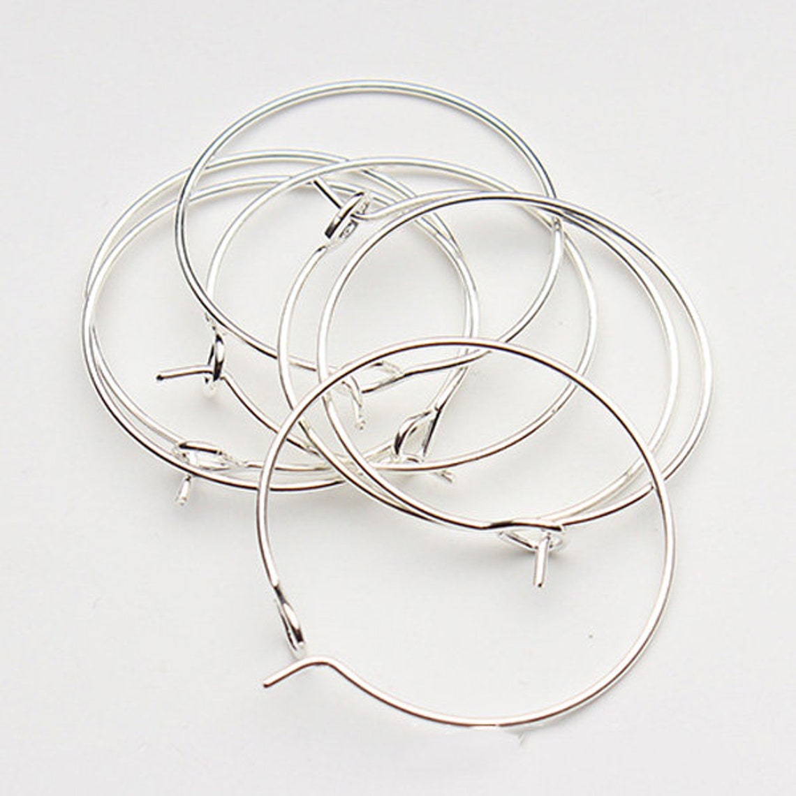 10pcs Real Gold Wine Glass Charm Hoops 20MM/25MM/30MM Circle - Etsy