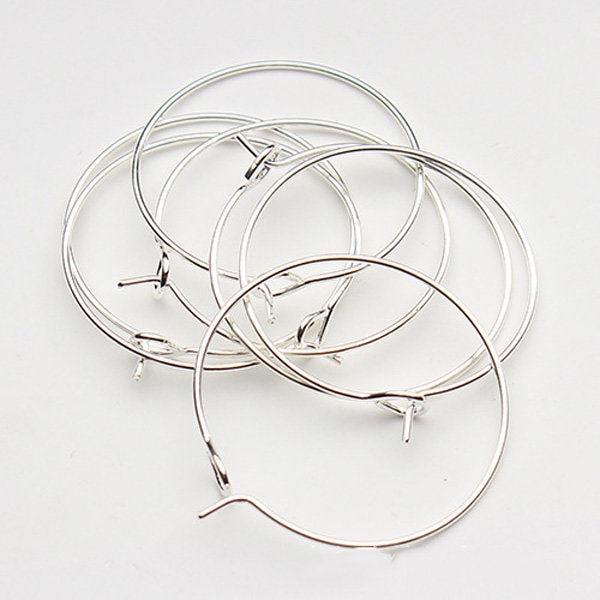 10pcs Real Gold Wine Glass Charm Hoops 20MM/25MM/30MM Circle - Etsy